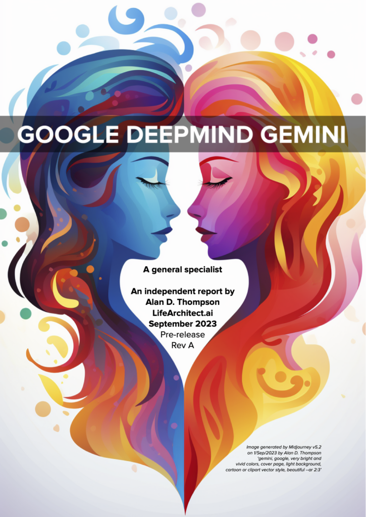 Report: Google DeepMind Gemini – Dr Alan D. Thompson – LifeArchitect.ai